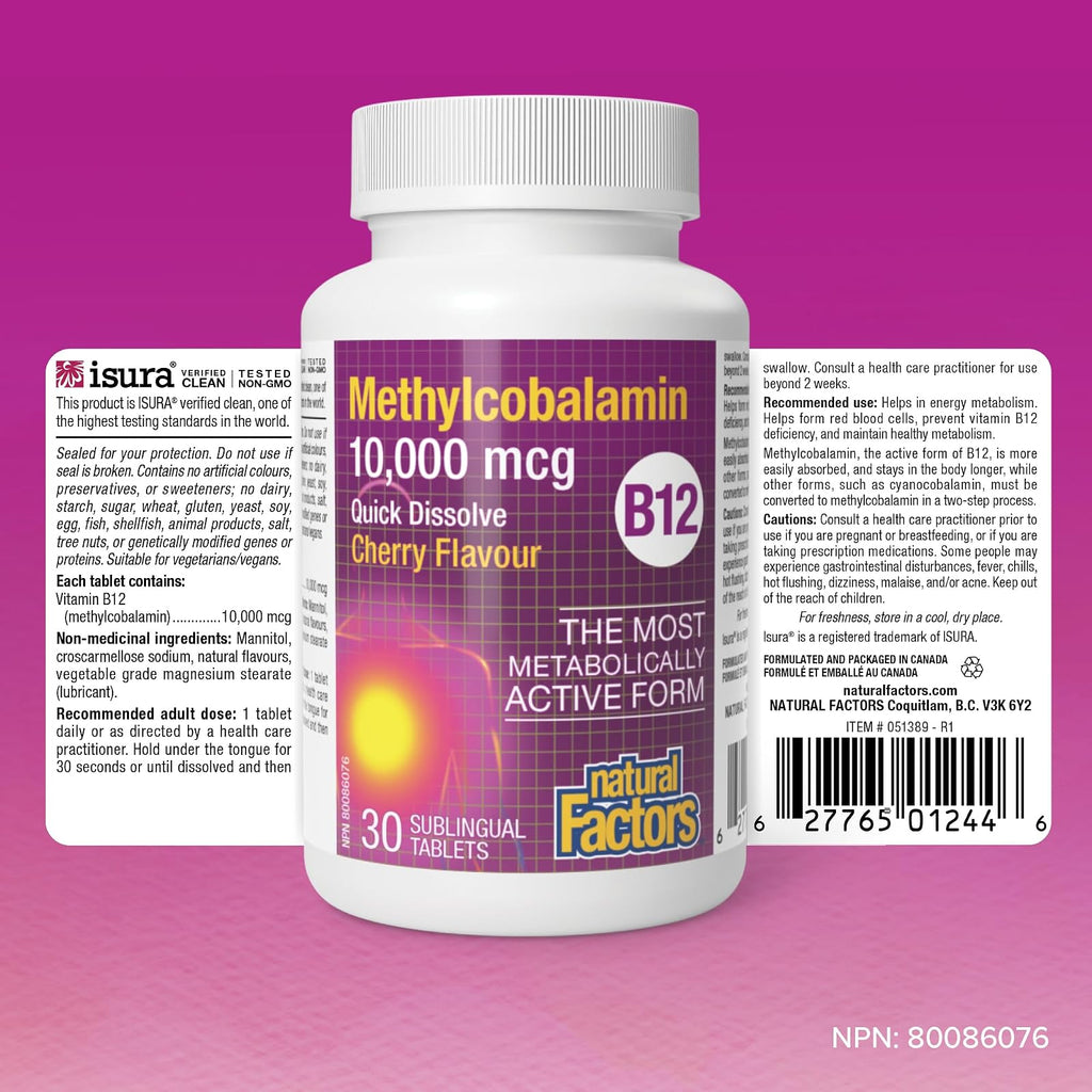 easy to take vitamin B12 tablets