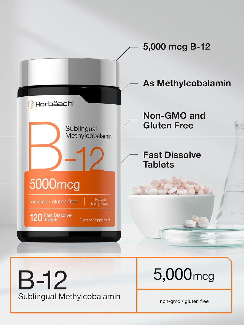 easy to take vitamin B12 tablets