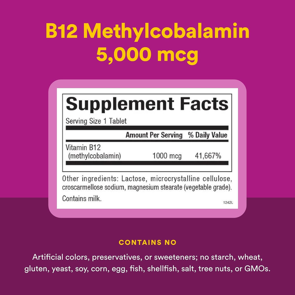 easy to take vitamin b12 tablets