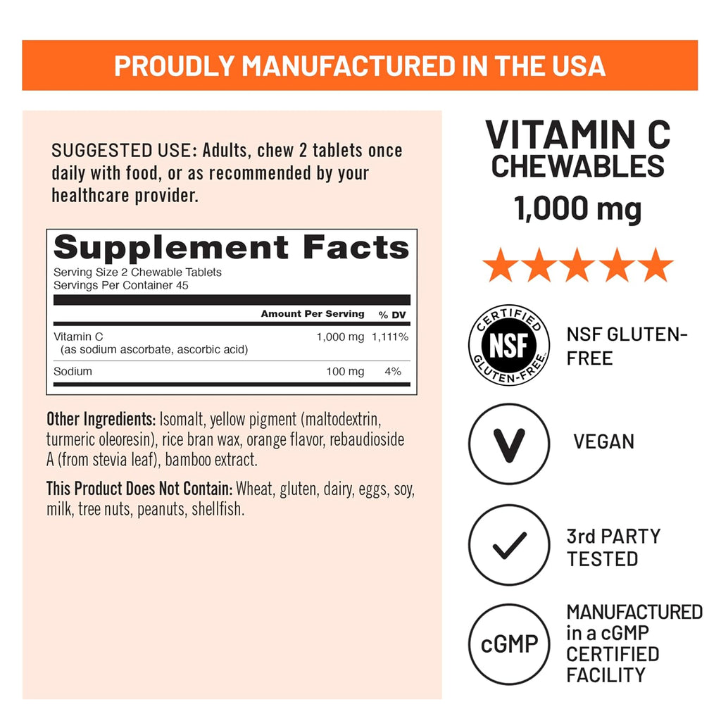 easy to take vitamin C tablets