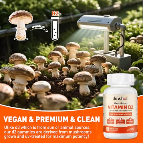 Easy-to-take vitamin D2 gummies