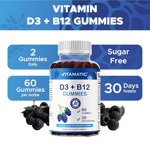 Easy-to-take Vitamin D3 and B12 gummies