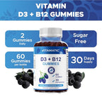 Easy-to-take Vitamin D3 and B12 gummies