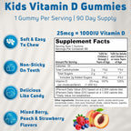 Easy-to-take vitamin D3 gummies