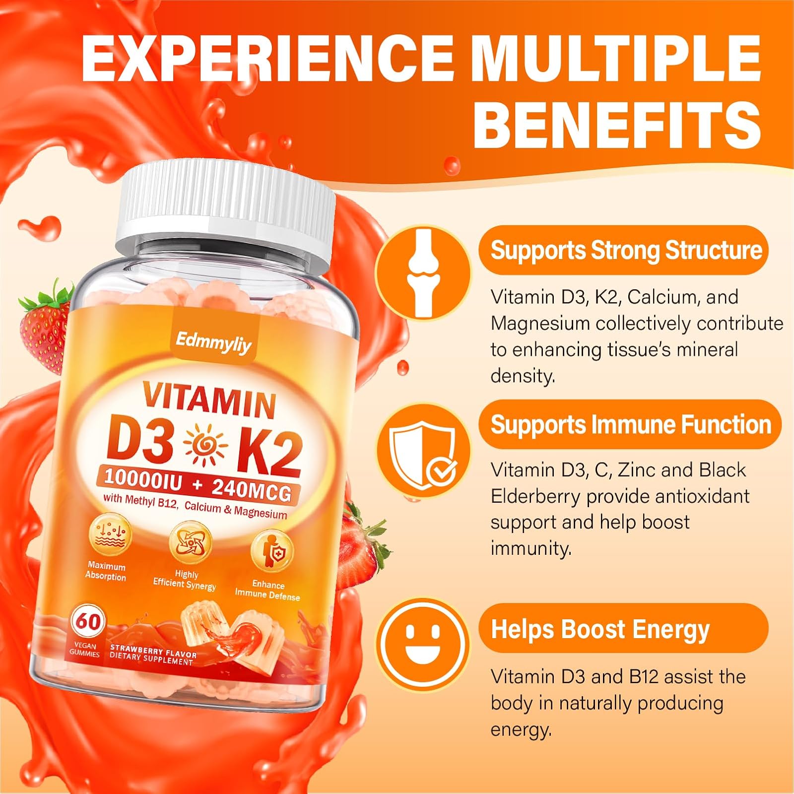 easy to take vitamin D3 gummies