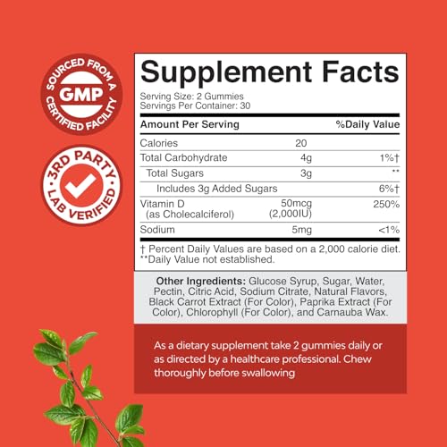 Easy-to-take Vitamin D3 gummies