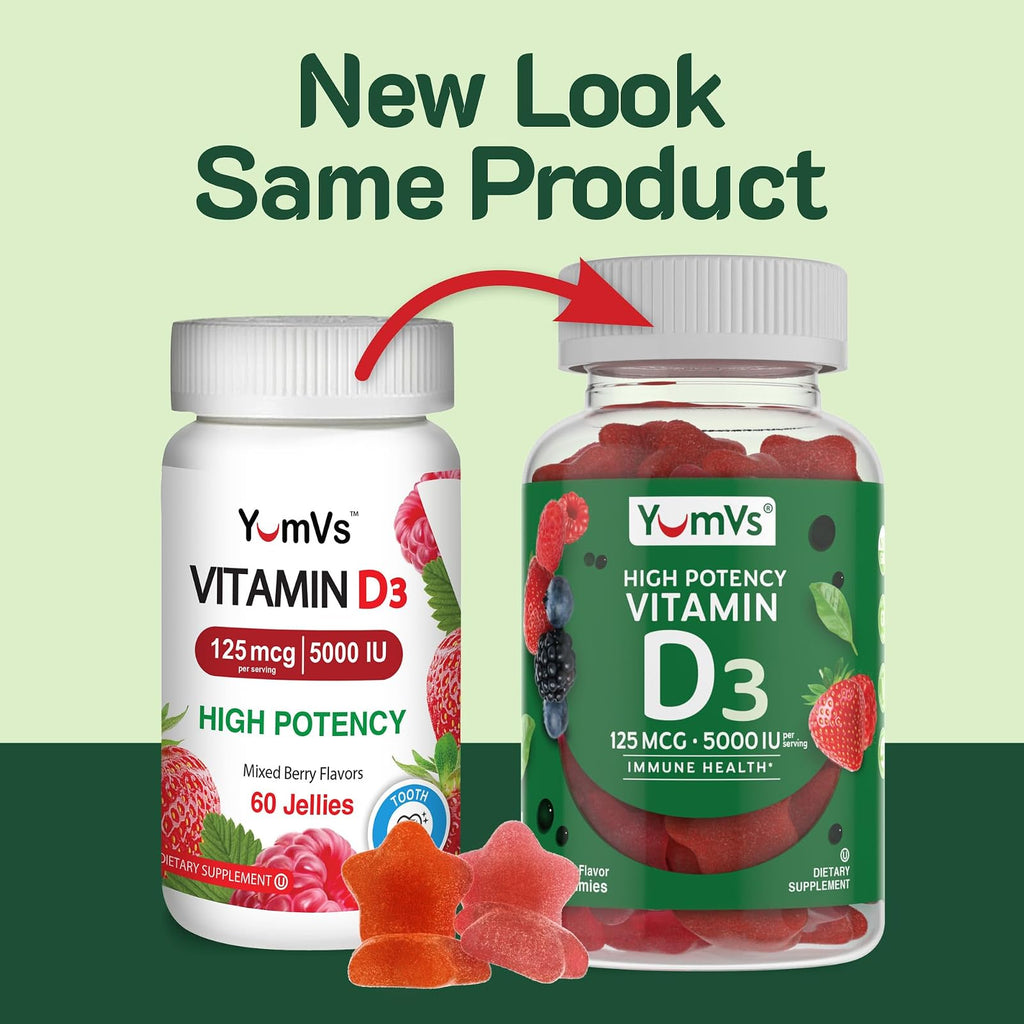 Easy-to-take Vitamin D3 gummy vitamins
