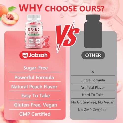 Easy-to-take Vitamin D3 K2 gummies