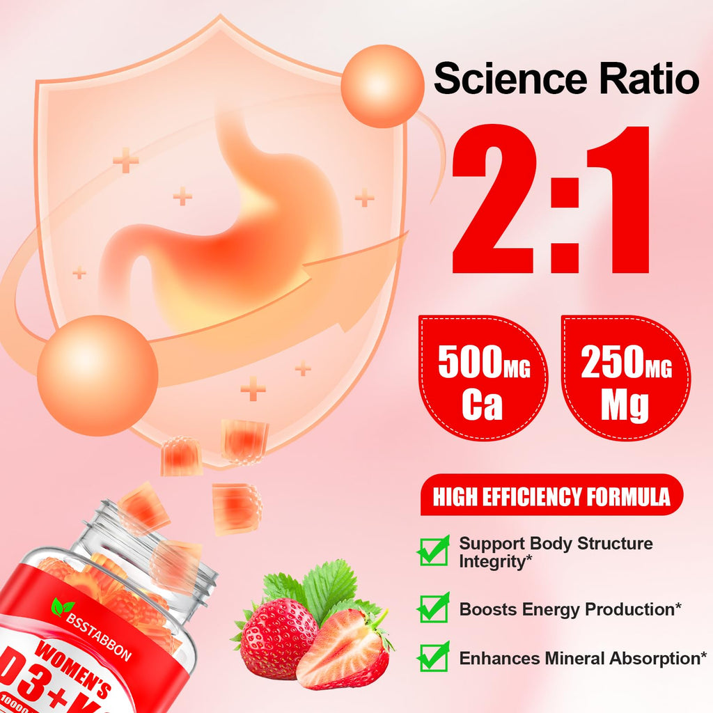 Easy-to-take Vitamin D3 K2 gummies