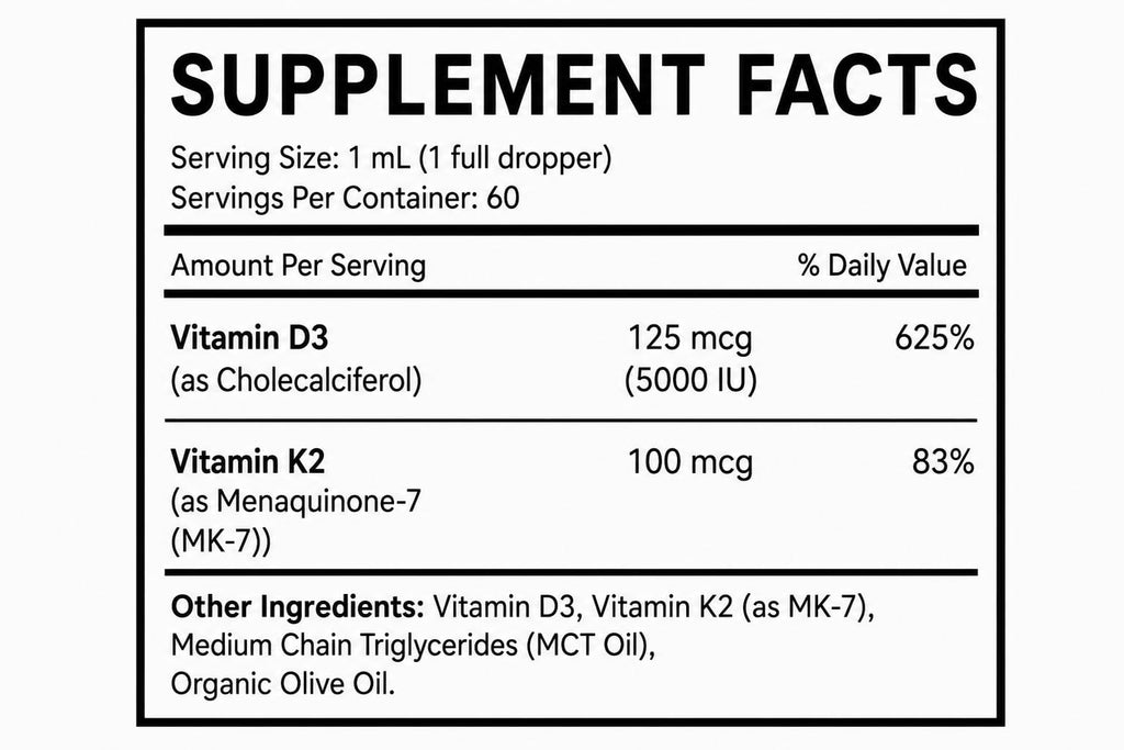 easy-to-take Vitamin D3 K2 liquid