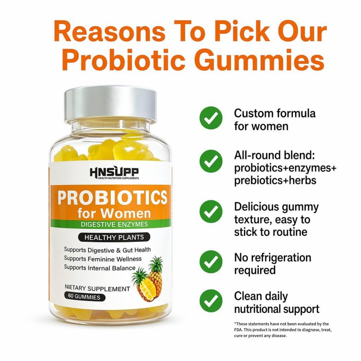 easy to take women's probiotic supplements
