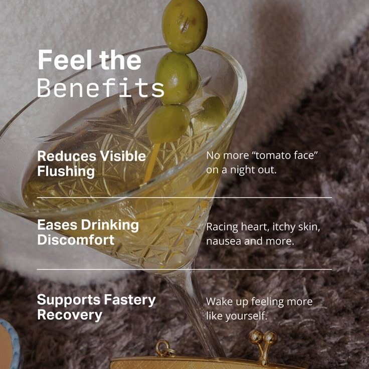 easy-to-use alcohol flush relief