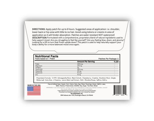 easy-to-use blended vitamin & mineral supplements patches