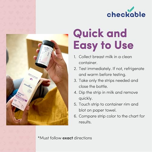 Easy-to-use breast milk testing strips