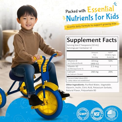 easy-to-use calcium drops for children