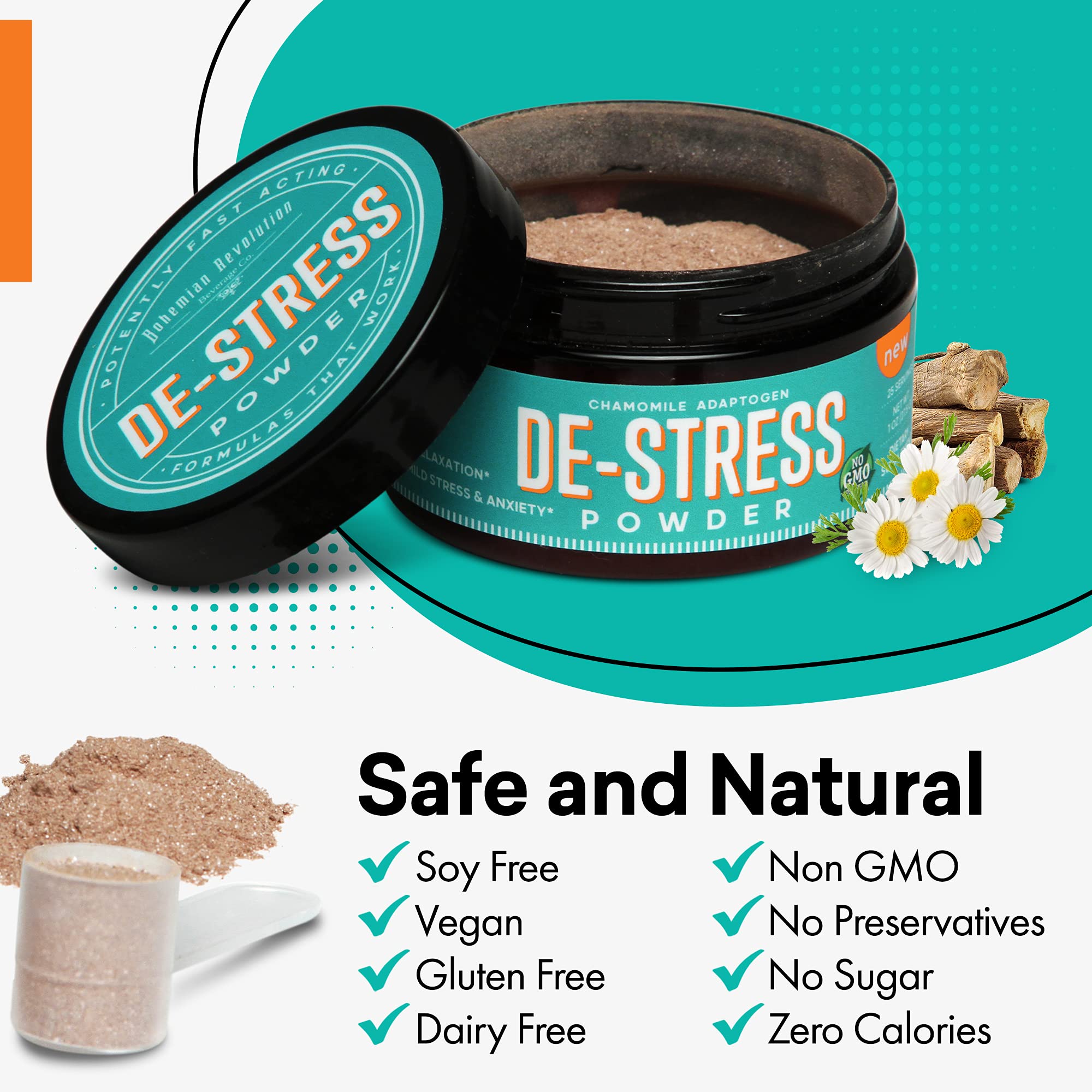 Easy-to-use calming powder formula