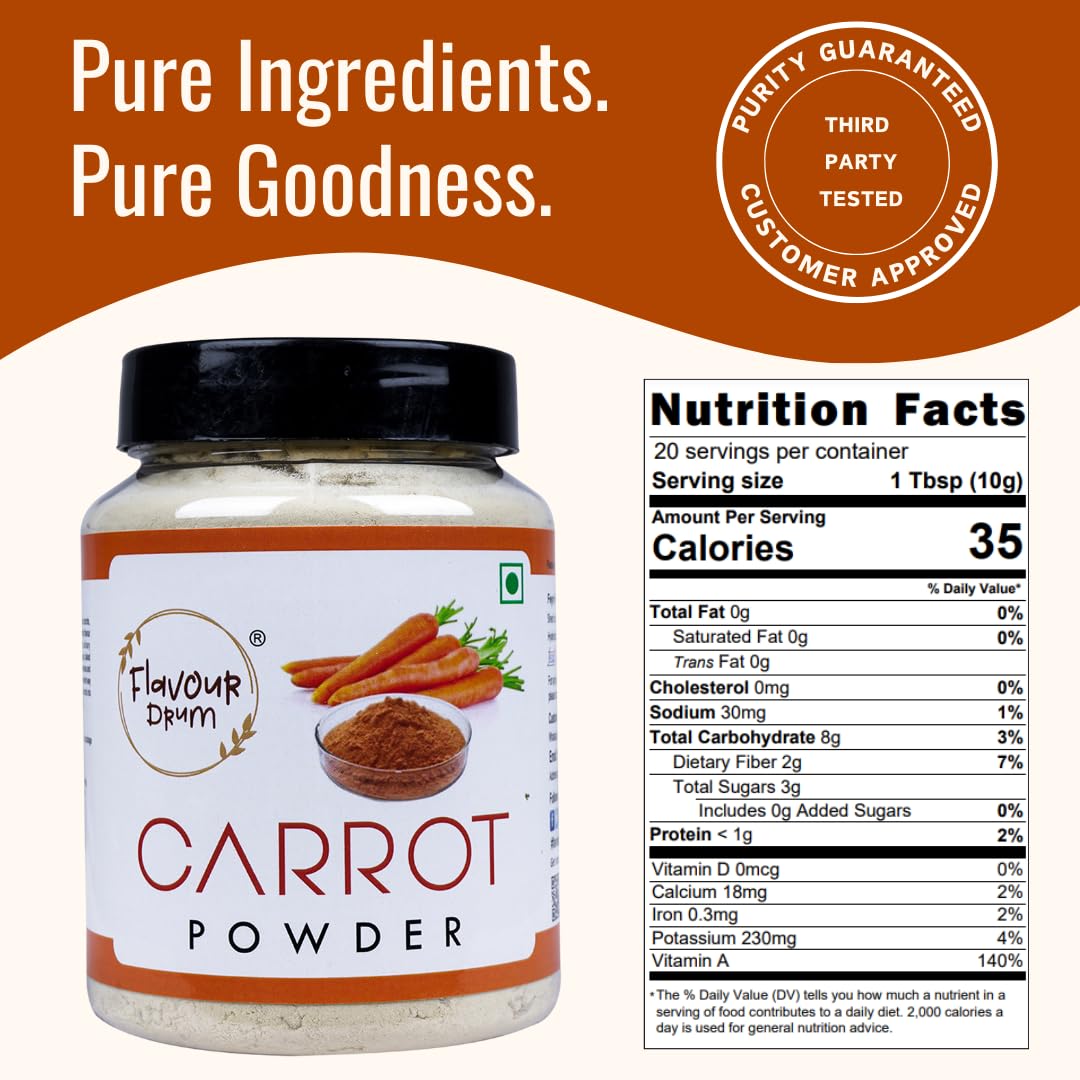 easy-to-use carrot powder supplement