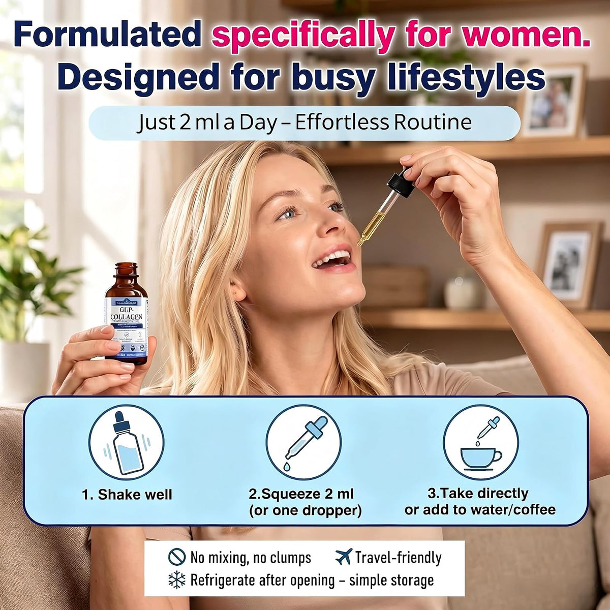 Easy-to-use collagen drops