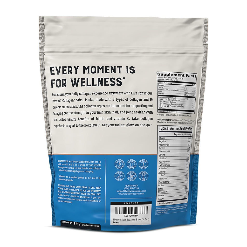 easy-to-use collagen powder packets