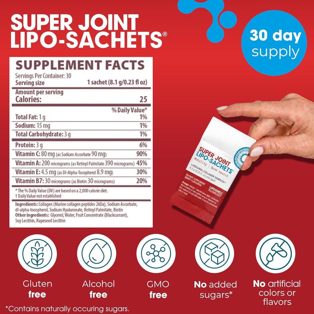 Easy-to-use collagen supplement sachets
