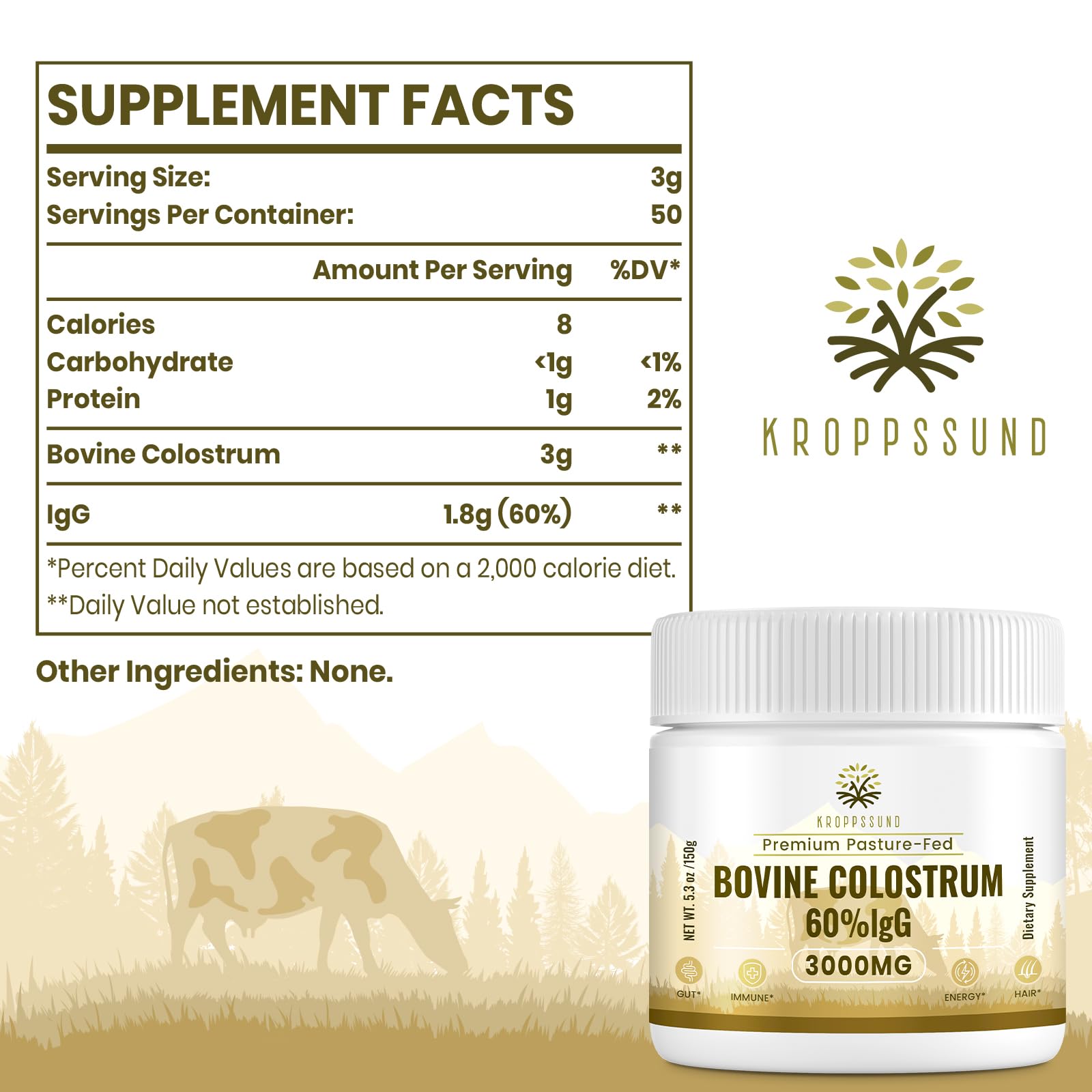 easy-to-use colostrum powder supplement