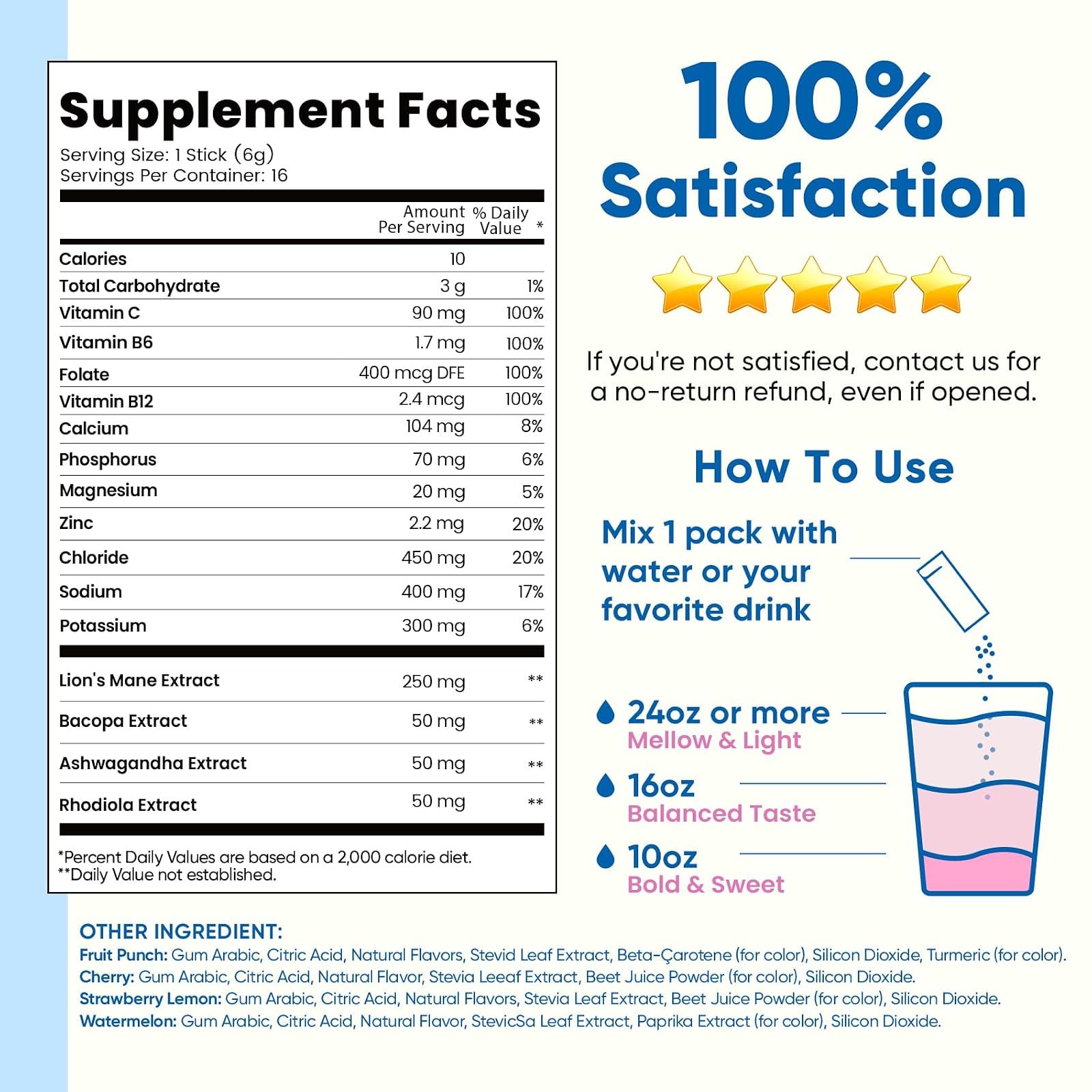 easy-to-use electrolyte powder for daily use