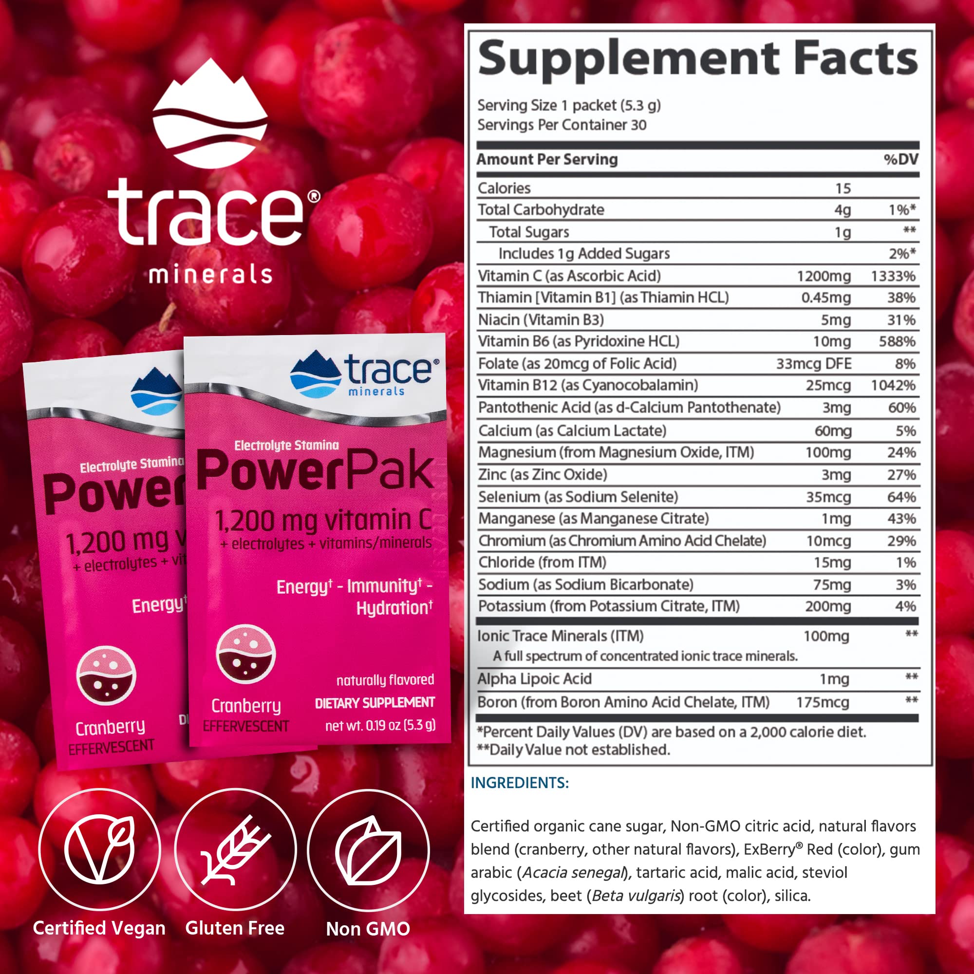 easy-to-use electrolyte powder packets