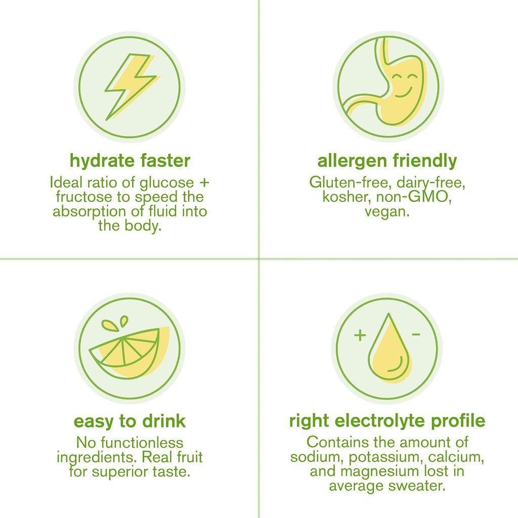 easy-to-use electrolyte powder packets