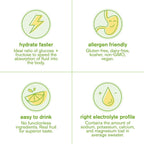 easy-to-use electrolyte powder packets