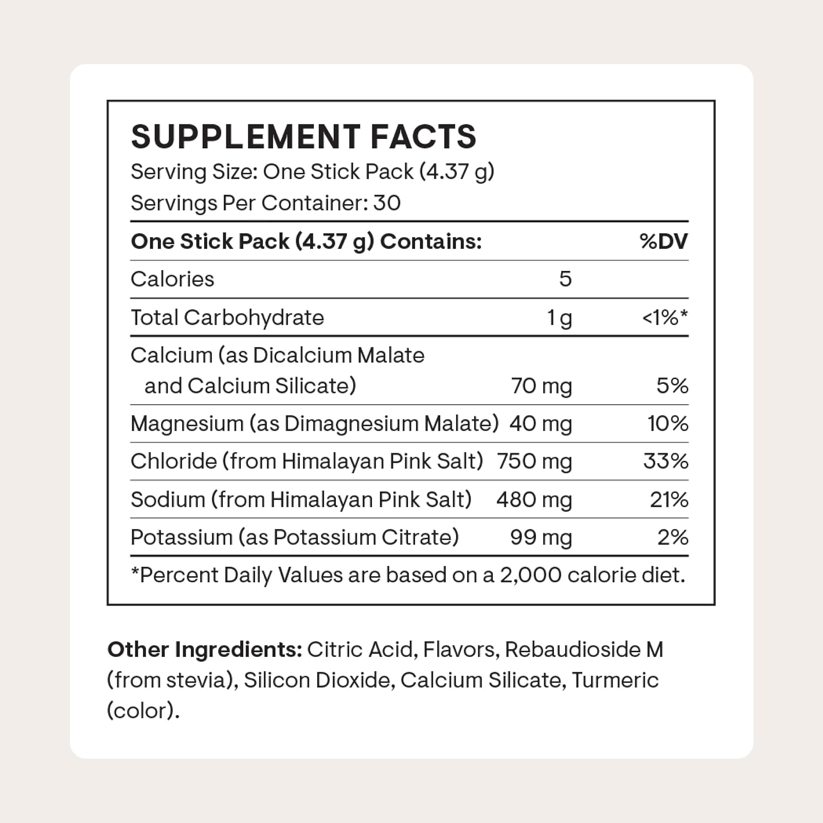 easy-to-use electrolyte powder packets
