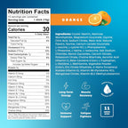 easy-to-use electrolyte tablets in orange