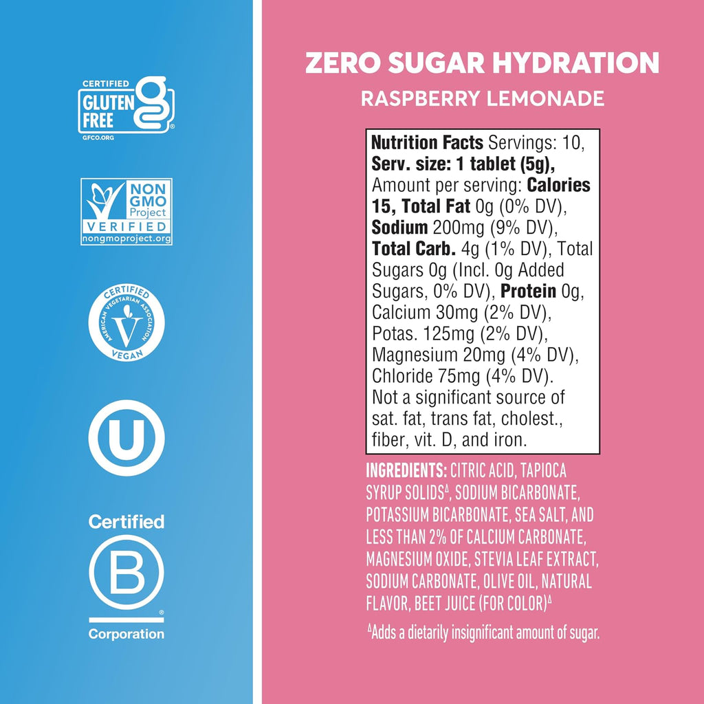easy-to-use electrolyte tablets on-the-go