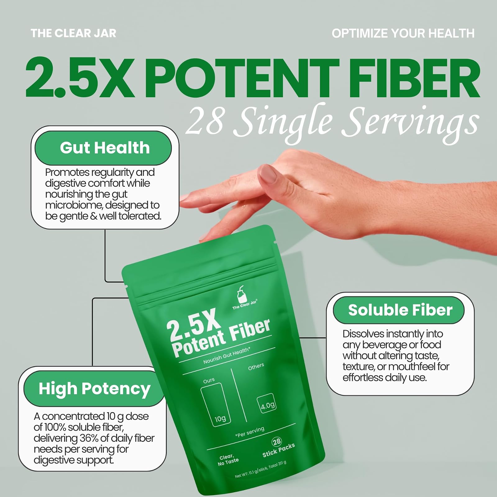 easy to use fiber for gut
