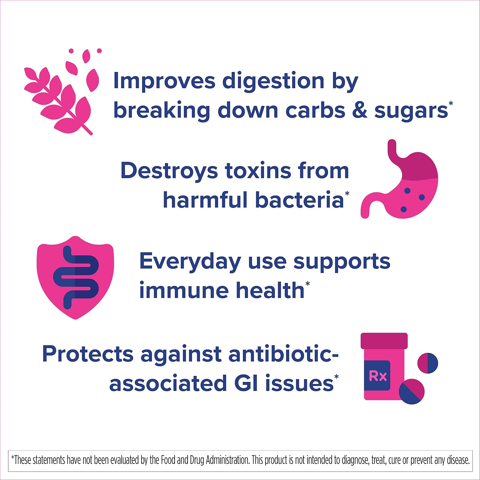 Easy-to-use Florastor probiotic sachets