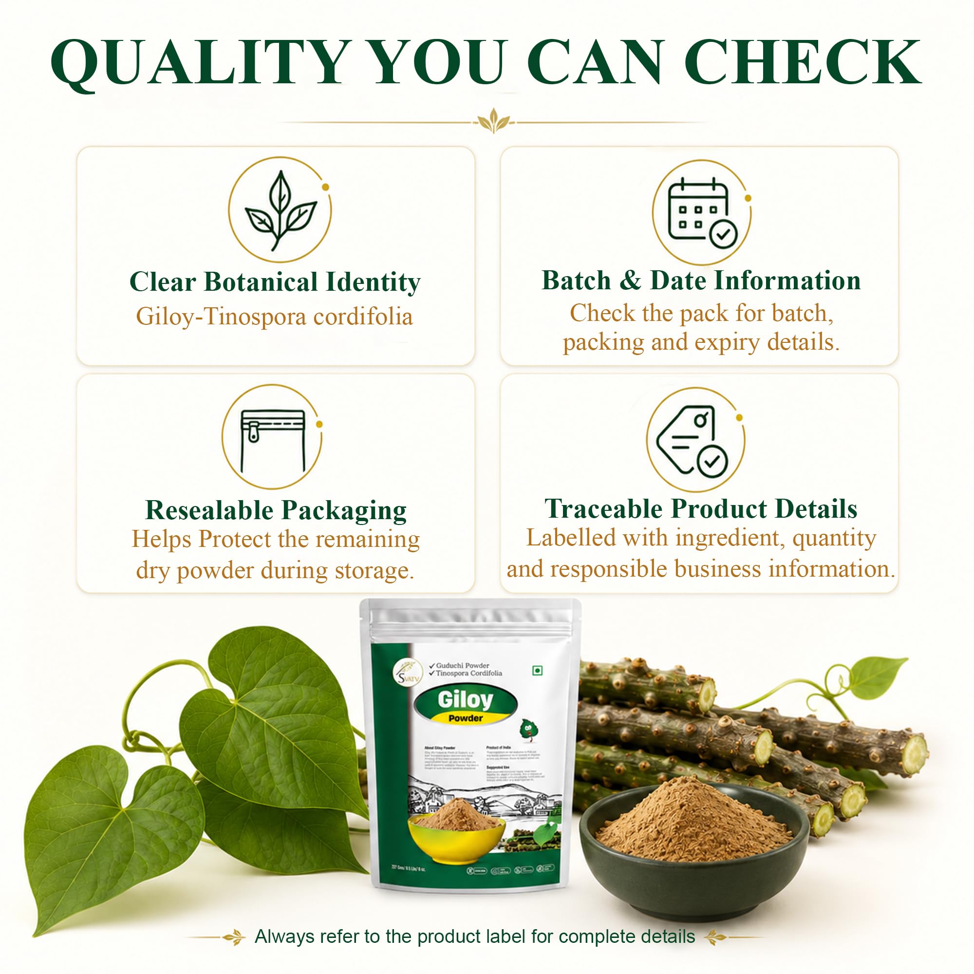 easy-to-use giloy powder supplement
