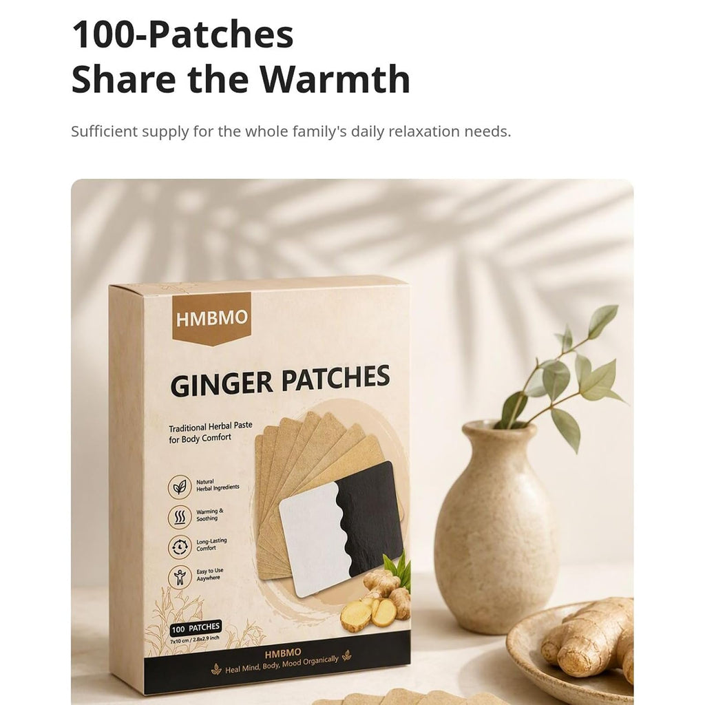 easy-to-use ginger patches for comfort