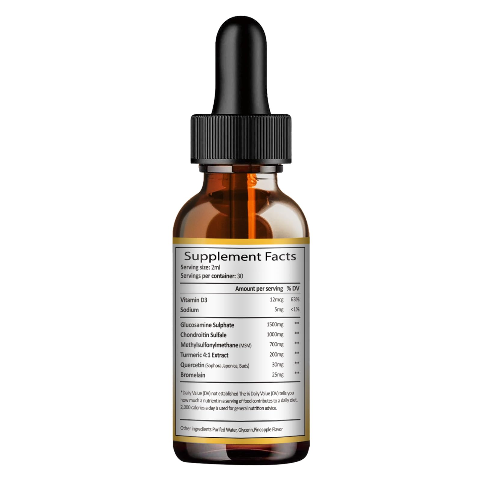 easy-to-use glucosamine liquid drops