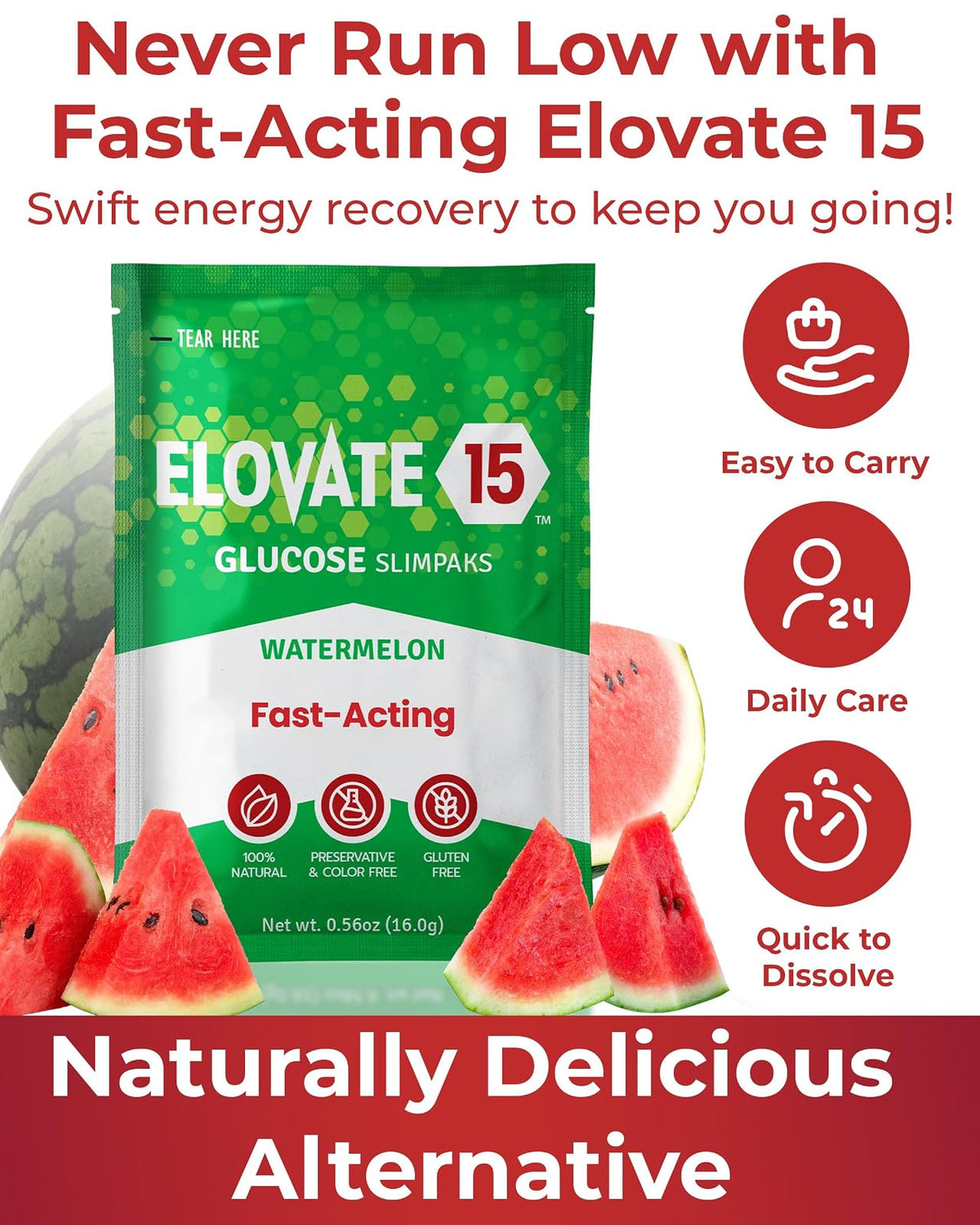easy to use glucose energy packs