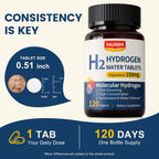 Easy-to-use hydrogen water tablets