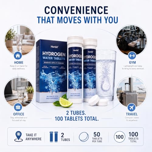 Easy-to-use hydrogen water tablets