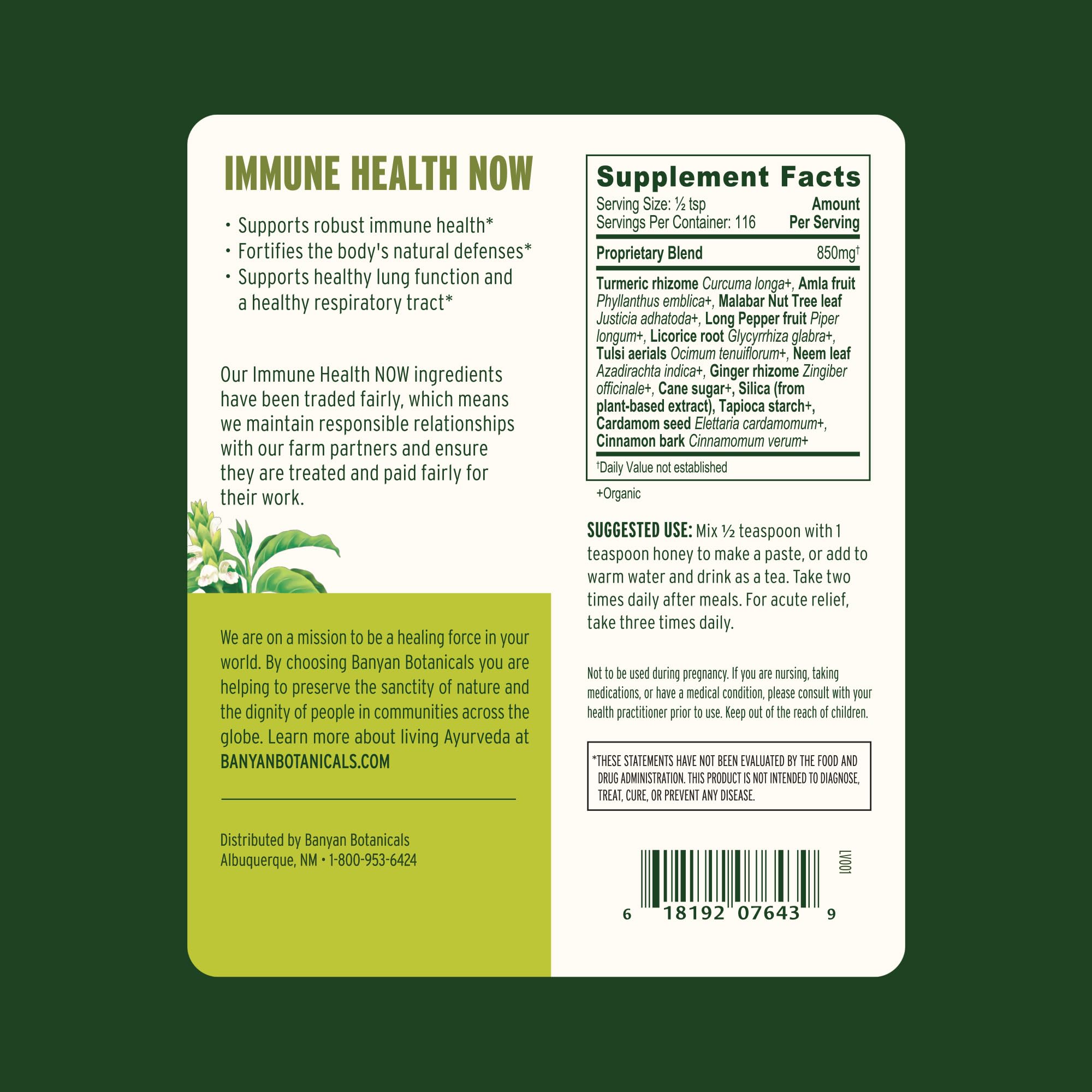 easy-to-use immune health powder
