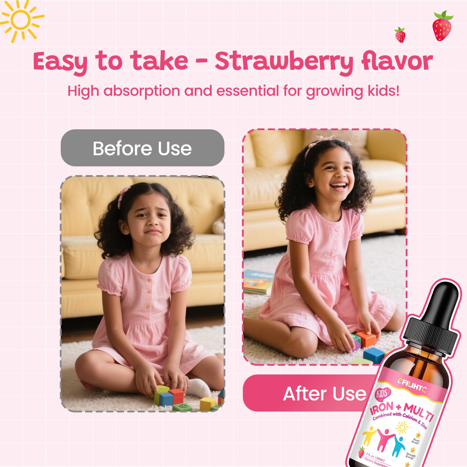 easy-to-use iron drops for children