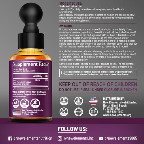 easy-to-use iron drops for wellness