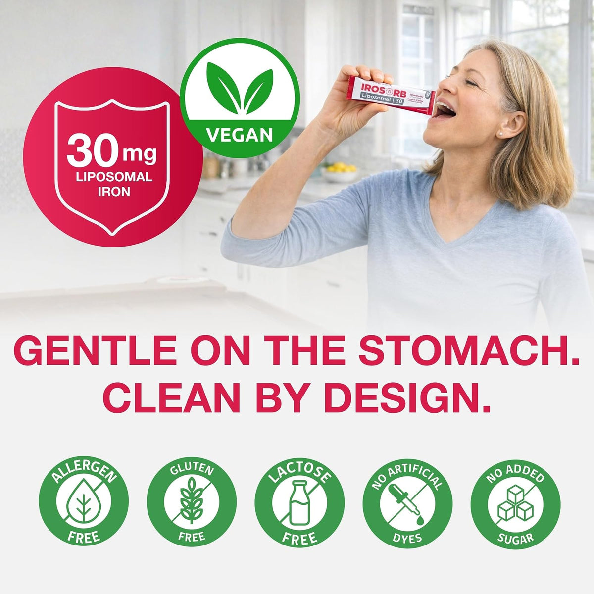 Easy-to-use iron supplement for adults