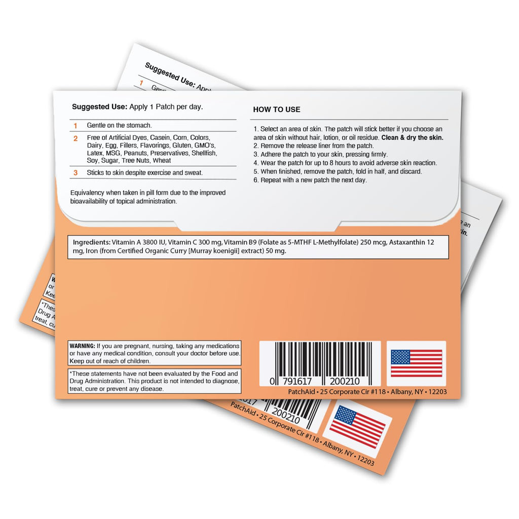 easy-to-use iron supplement patch