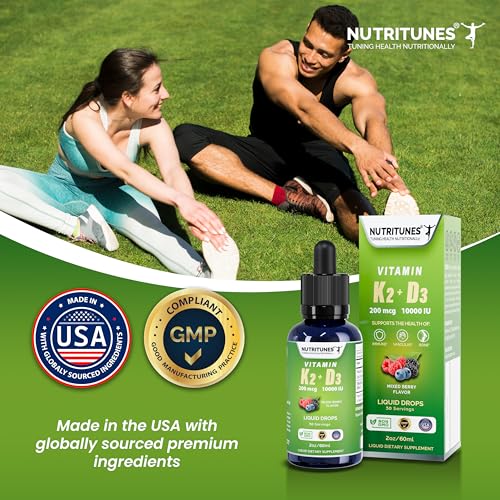 Easy-to-use K2 D3 liquid supplement