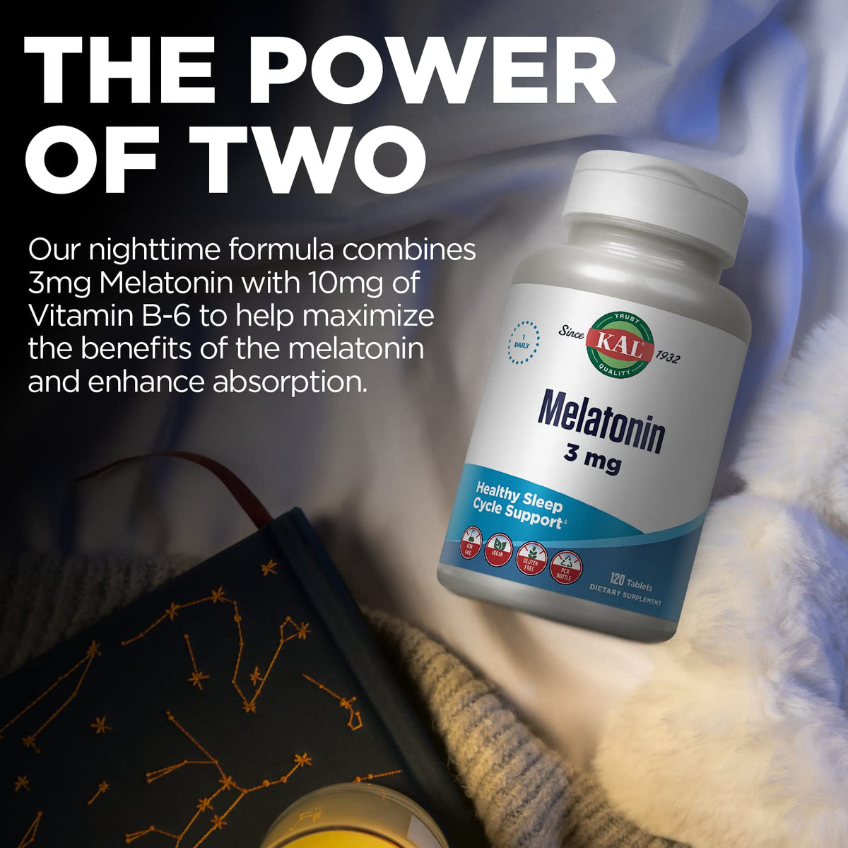 easy to use KAL Melatonin ActivTabs