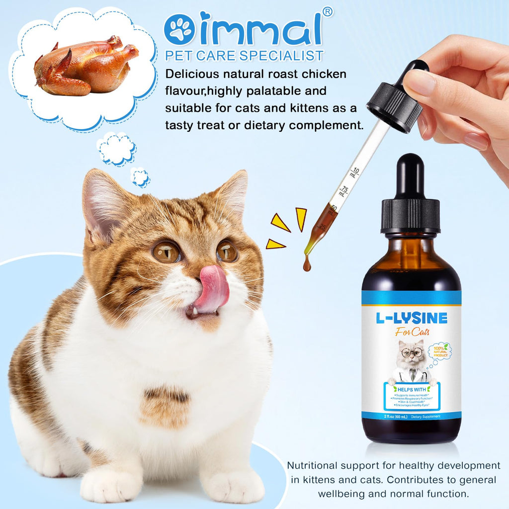 Easy-to-use L-Lysine drops for pets