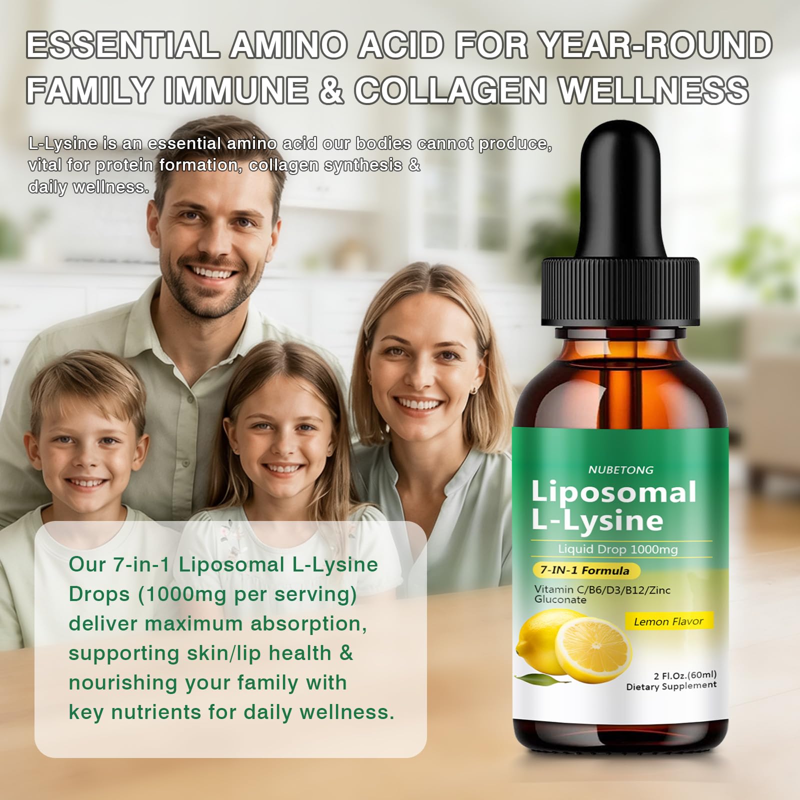 Easy-to-use L-Lysine drops
