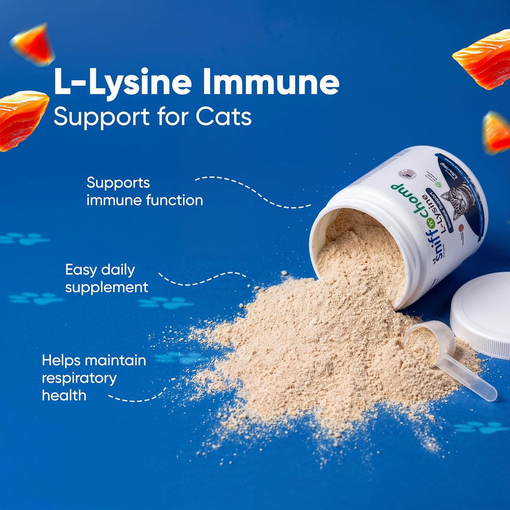 Easy-to-use L-Lysine powder for dogs